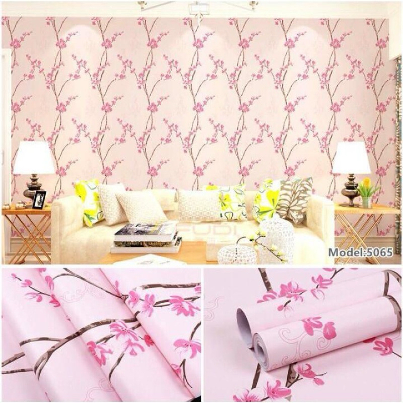 Jual BELI 3 GRATIS 1 // COD ( BAYAR DI TEMPAT ) Terlaris Wallpaper Sticker Dinding Ruang Tamu ...