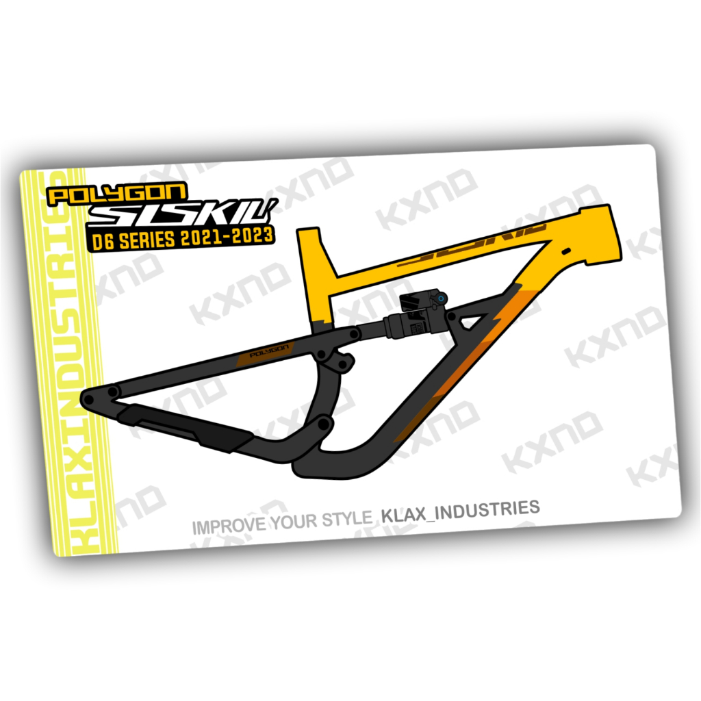 Jual Decal Frame polygon SISKIU D6 2021 2022 2023 KLAX INDUSTRIES ...