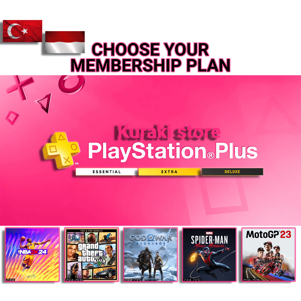 Jual Playstation PS Plus 6/12 Bulan Essential Extra Deluxe PS4 PS5 ...