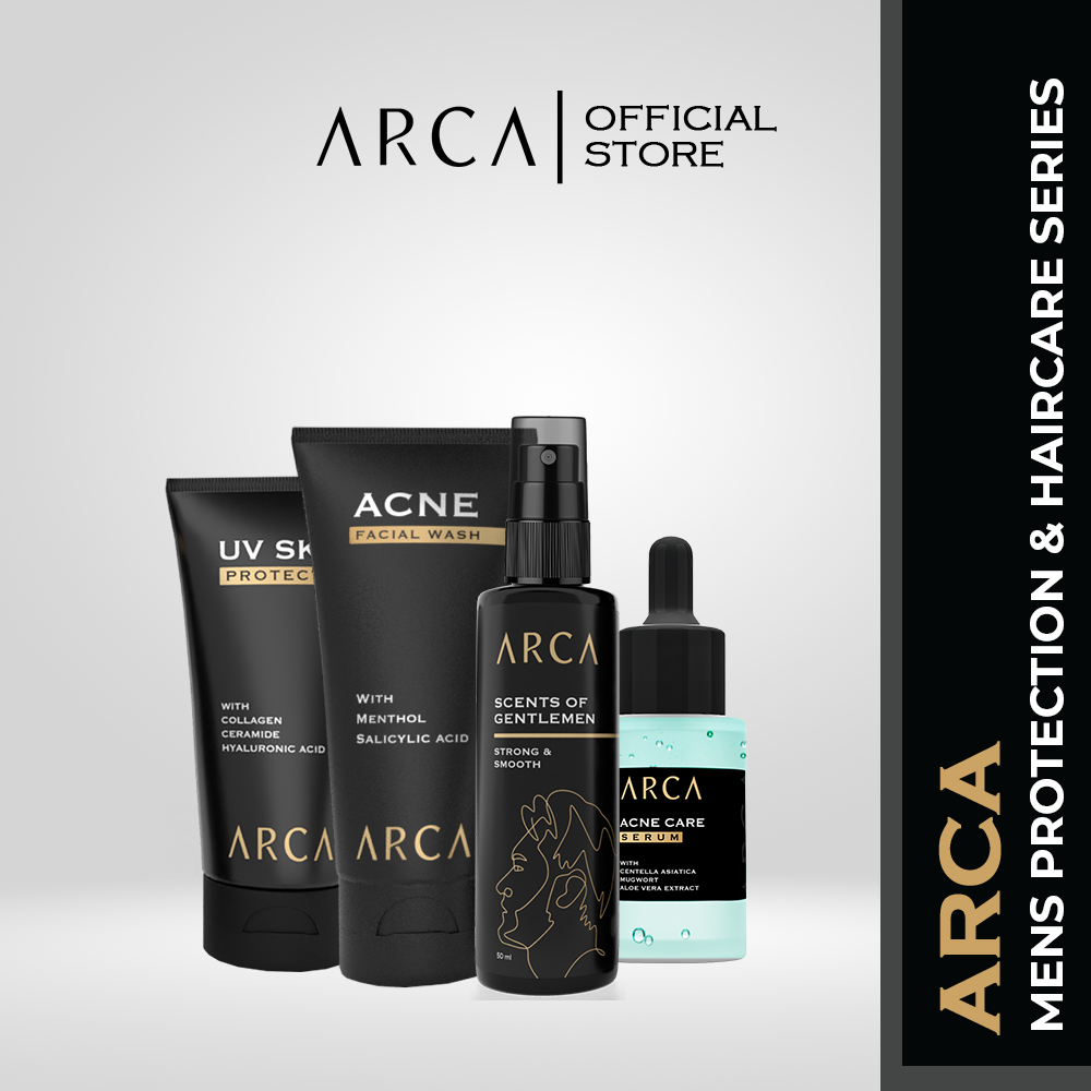Jual ARCA Men's Face & Hair Protection Series - Paket Skincare Pria ...