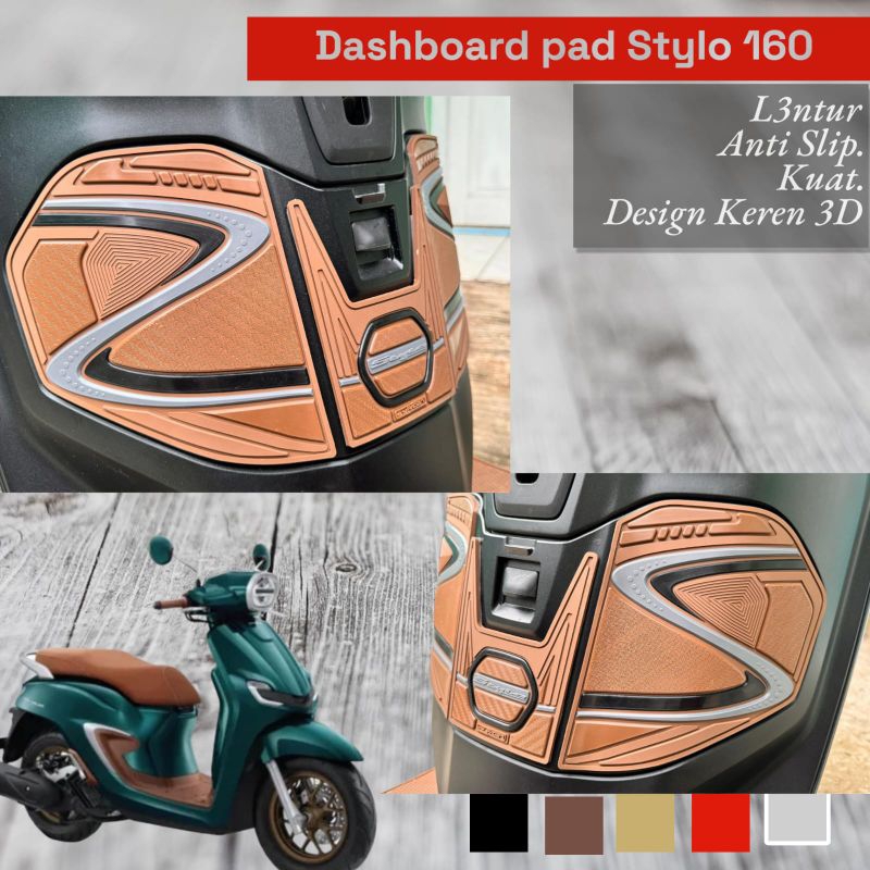Jual Motopad27 protector pad Rubber 3D Dashboard Honda Stylo 160 stiker ...