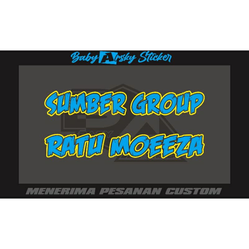 Jual Sticker cutting SUMBER GROUP // RATU MOEEZA | Shopee Indonesia