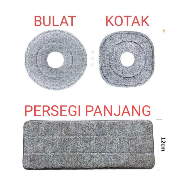 Jual Refill Pel Microfiber Spin Mop Angola Cooger Cleanmatic Proclean ...