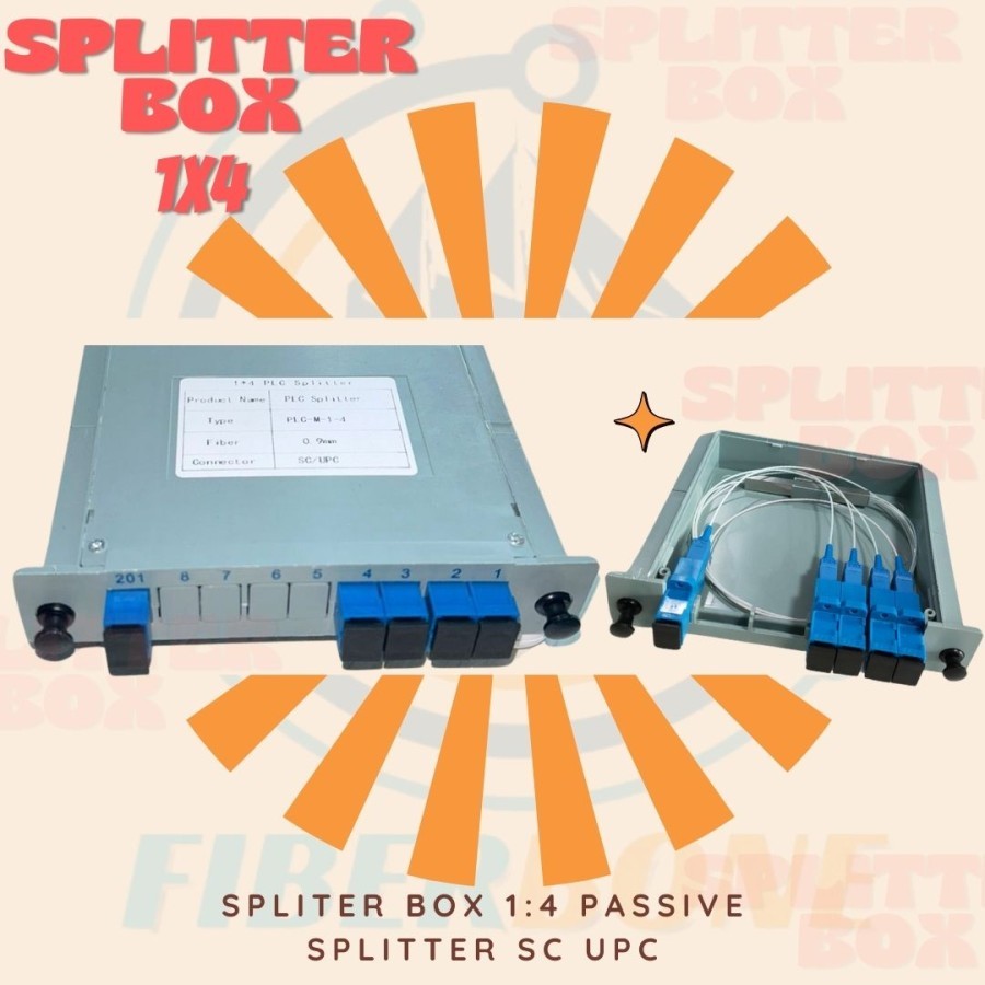 Jual Terlengkap Spliter BOX 1:2 1:4 1:8 1:16 Passive Splitter SC UPC ...