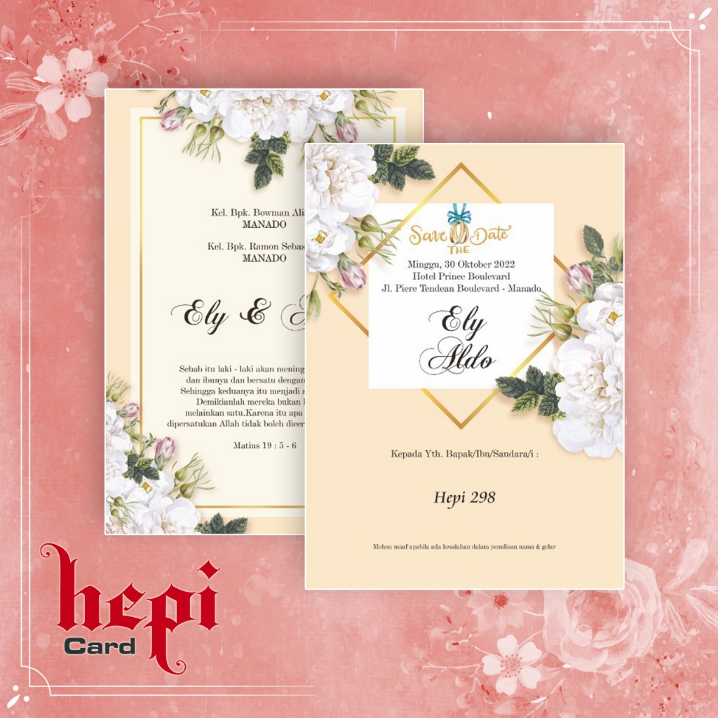 Jual Blangko Undangan Merek HEPI 298 | Blangko Undangan | Undangan Nikah Murah | Kertas Undangan ...