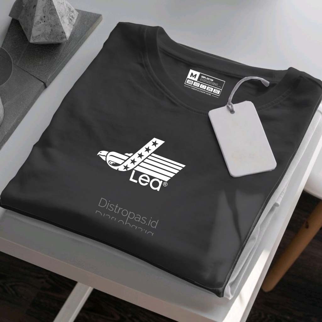 Jual BARU ....!!! Kaos Polos Distro Polos Distro Le4 Text Putih Premium ...