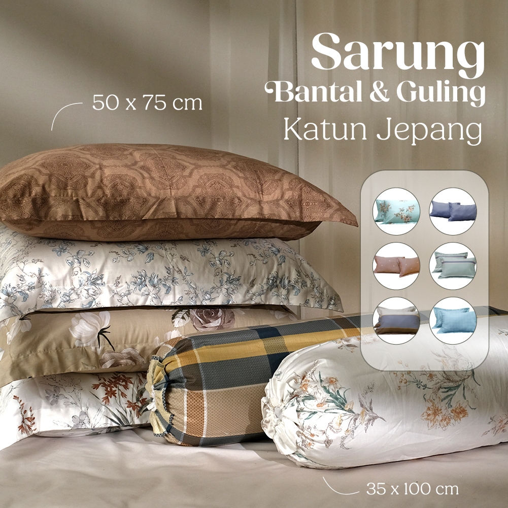 Jual Sarung Bantal Guling Bahan Katun Jepang | Shopee Indonesia