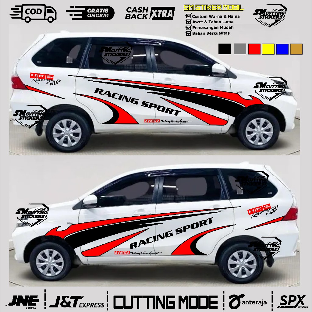 Jual Stiker mobil avanza sigra terios fortuner agya calya xenia taruna ...