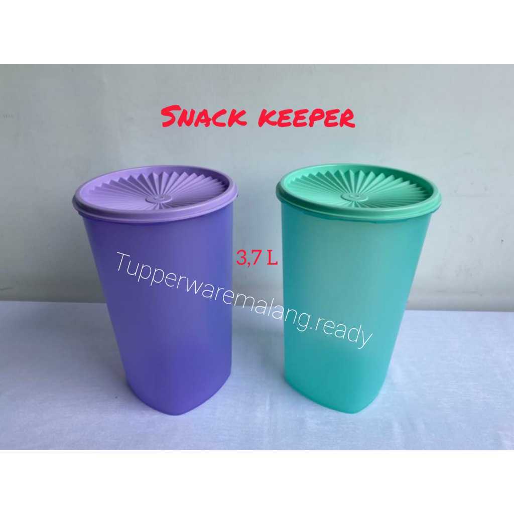 Jual Promo Toples Wadah Tempat Snack Kue Jajan Kerupuk Tupperware Snack Keeper Murah
