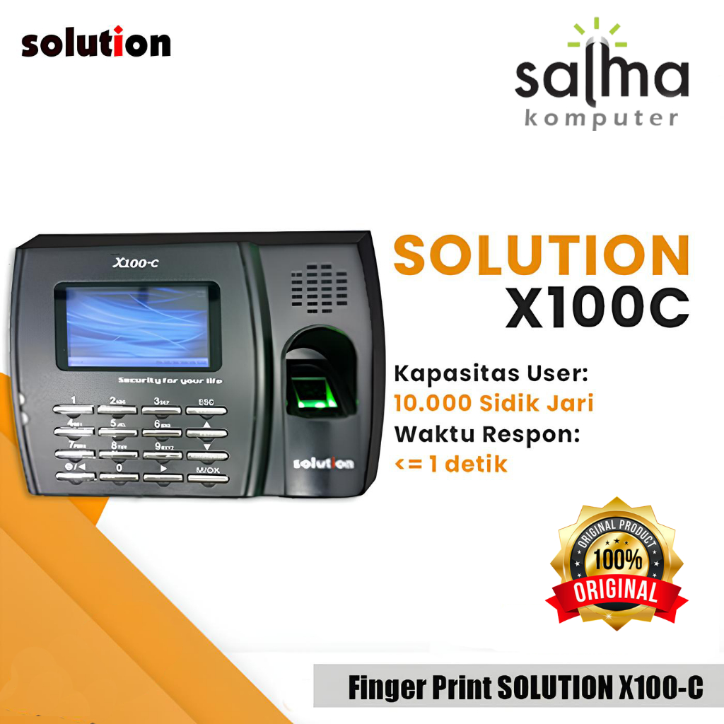 Jual Solution X100C Mesin Absensi Finger Print | mesin absensi X100 C ...