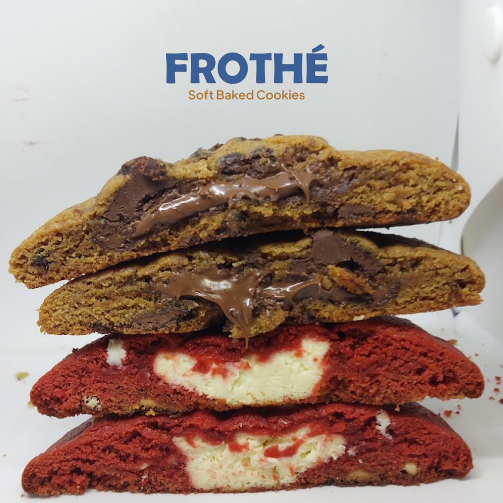 Jual Frothe Jumbo Cookies // Original Nutella Cookies // Redvelvet ...