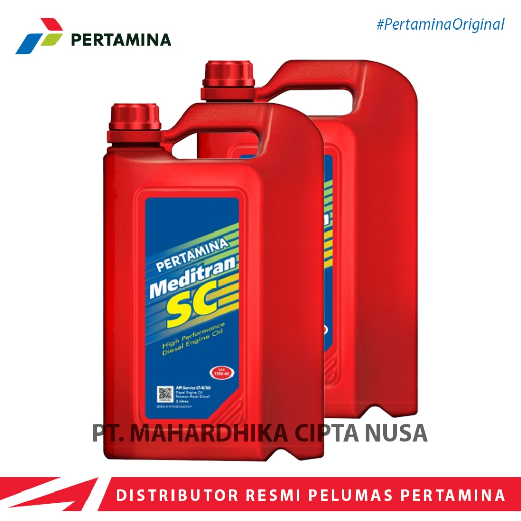 Jual Meditran SC 15W-40 5Liter Original Oli Pertamina Batam | Shopee ...