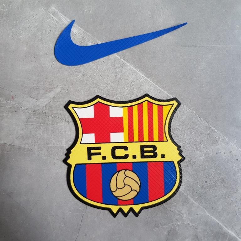 Jual Crest Badge FC Barcelona Iron on Patch Emblem Heat Transfer Press ...