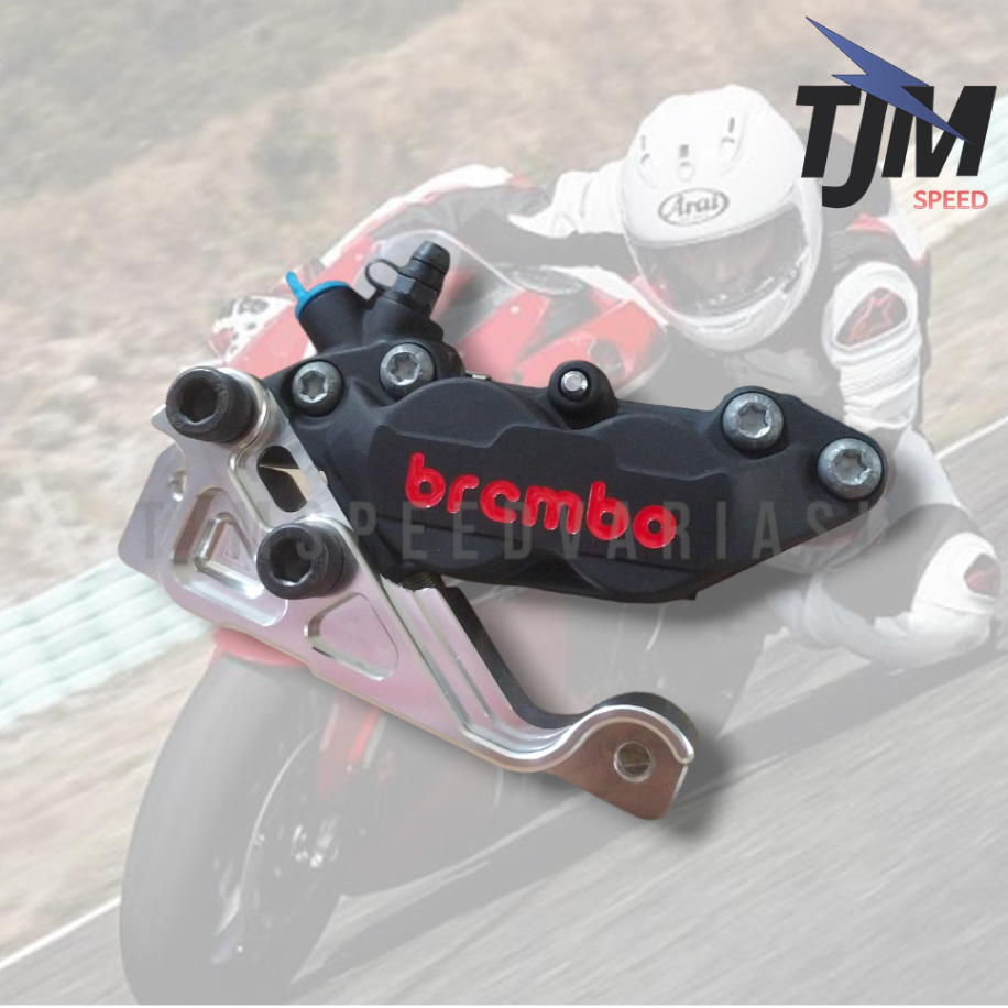 Jual Kaliper Brembo 4P P4 Black Kiri + Breket Kaliper PCX ADV 150/160 ...