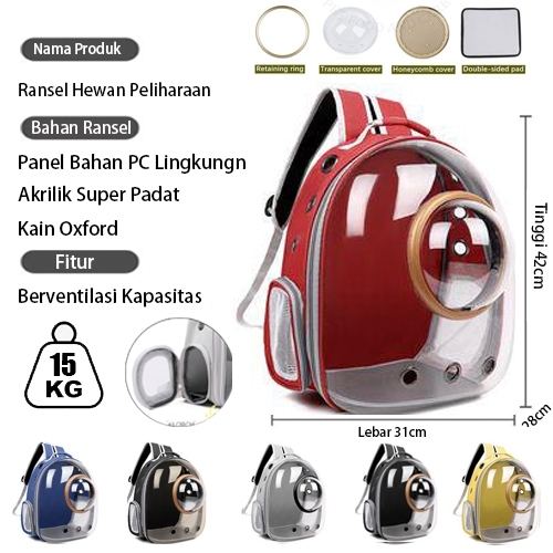 Jual MW Aksesoris Kucing Tas Travel Hewan-Tas Kucing Astronot ...