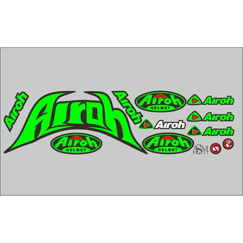 Jual stiker sticker helmet airoh stiker helm airoh | Shopee Indonesia