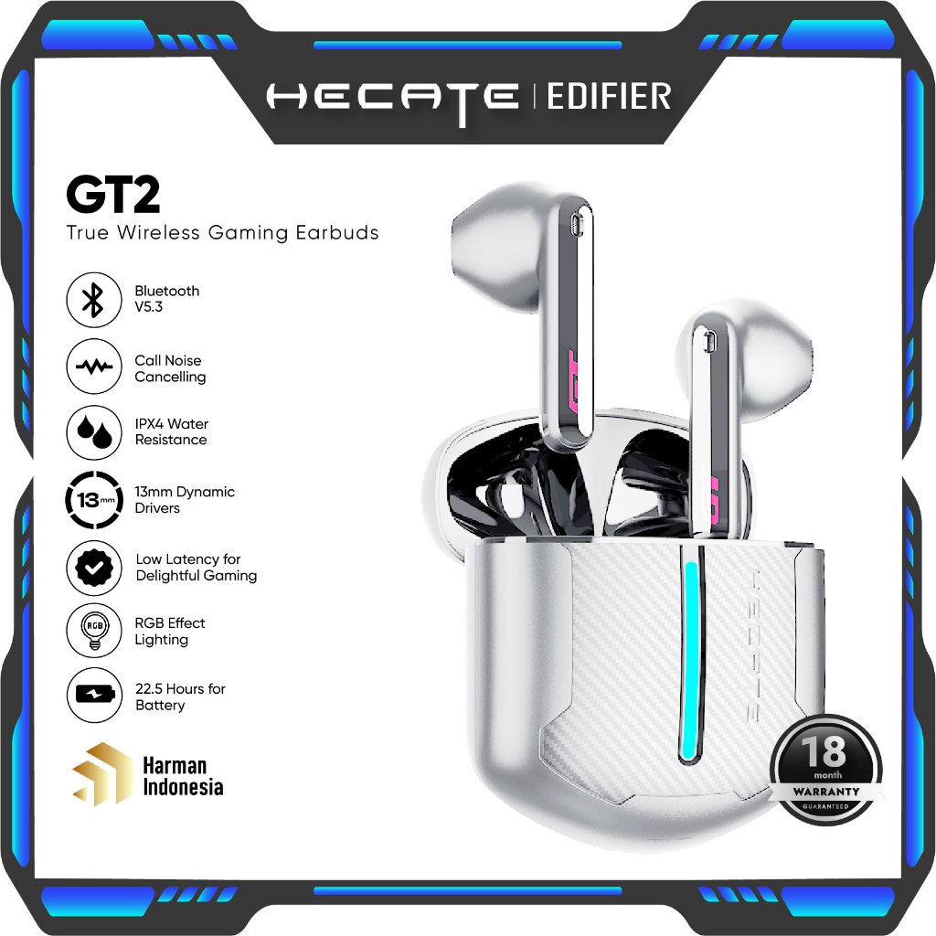 Jual HECATE EDIFIER GT2 true Wireless Gaming Earbuds | Shopee Indonesia
