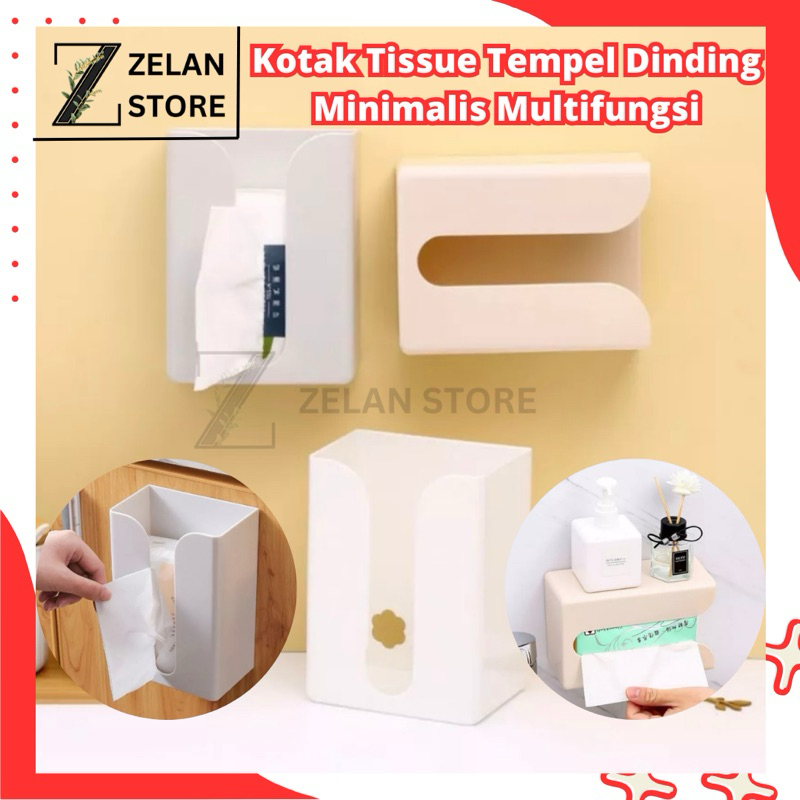 Jual Kotak Tisu Tempel Dinding Minimalis / Tissue Box Wadah Gantungan ...