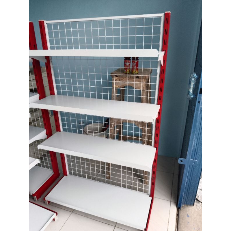 Jual rak gondola single end 150*70 | Shopee Indonesia