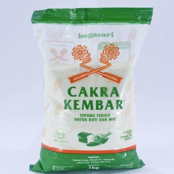Jual Tepung Terigu CAKRA KEMBAR Hijau 1 Kg | Shopee Indonesia