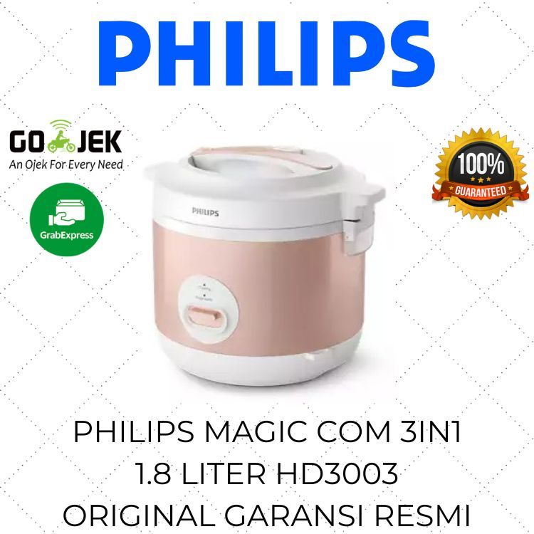 Jual PHILIPS Magic Com 3in1 1.8 Liter Pink Biru HD 3003 Terbaru ...
