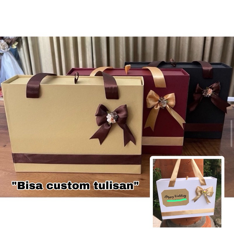 Jual [28.5x20x7.5 cm] BOX KADO (Giftbox/Kotak Kado) - SLIDEBOX BAG | Shopee Indonesia