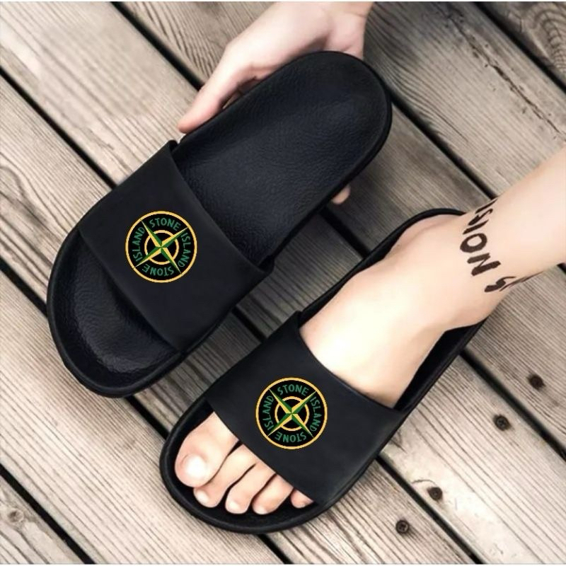 Jual SANDAL SLOP STONE ISLAND SANDAL LACOSTE SANDAL KARET MURAH THE ...