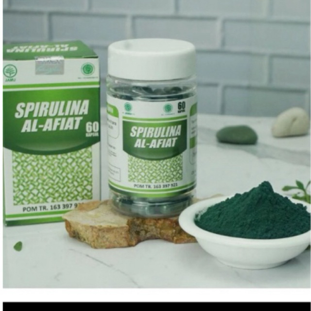 Jual Al Afiat Al-Afiat Spirulina Herbal dan Masker Wajah Kemasan Botol ...