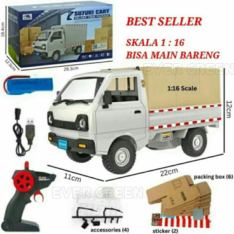 Jual RC Mainan Mobil Remote Control "Carry Pick Up" (Cargo Truck R/C ...