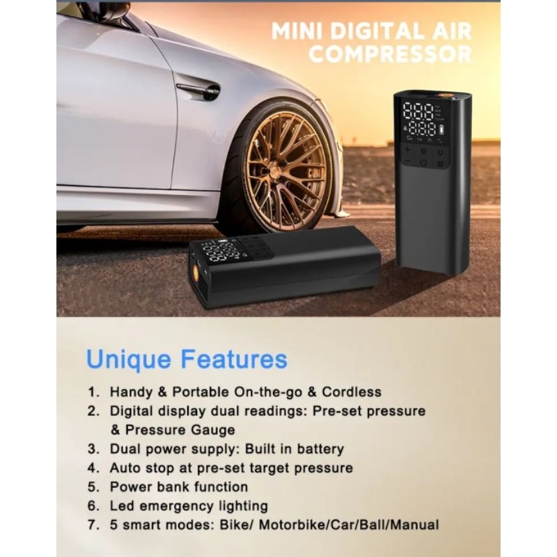 Jual Pompa Angin Elektrik Digital Air Pump Smart Universal Newo ...