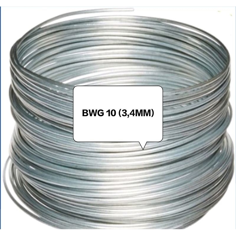 Jual kawat galvanis BWG 10 ( 3,4mm ) per meter | Shopee Indonesia
