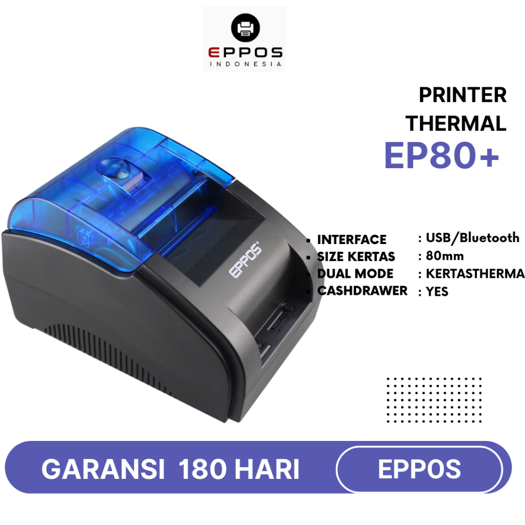 Jual EPPOS Printer Thermal PLUS 80mm USB BLUETOOTH EP80PLUS | Shopee Indonesia