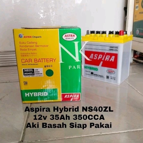 Jual Aki Mobil Suzuki Karimun, Baleno, Ciaz Accu ASPIRA Hybrid NS40ZL ...