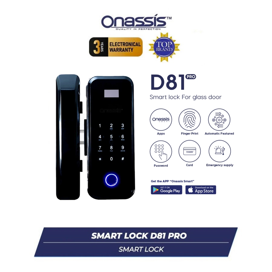 Jual ONASSIS SMART LOCK D 81 PRO | Shopee Indonesia