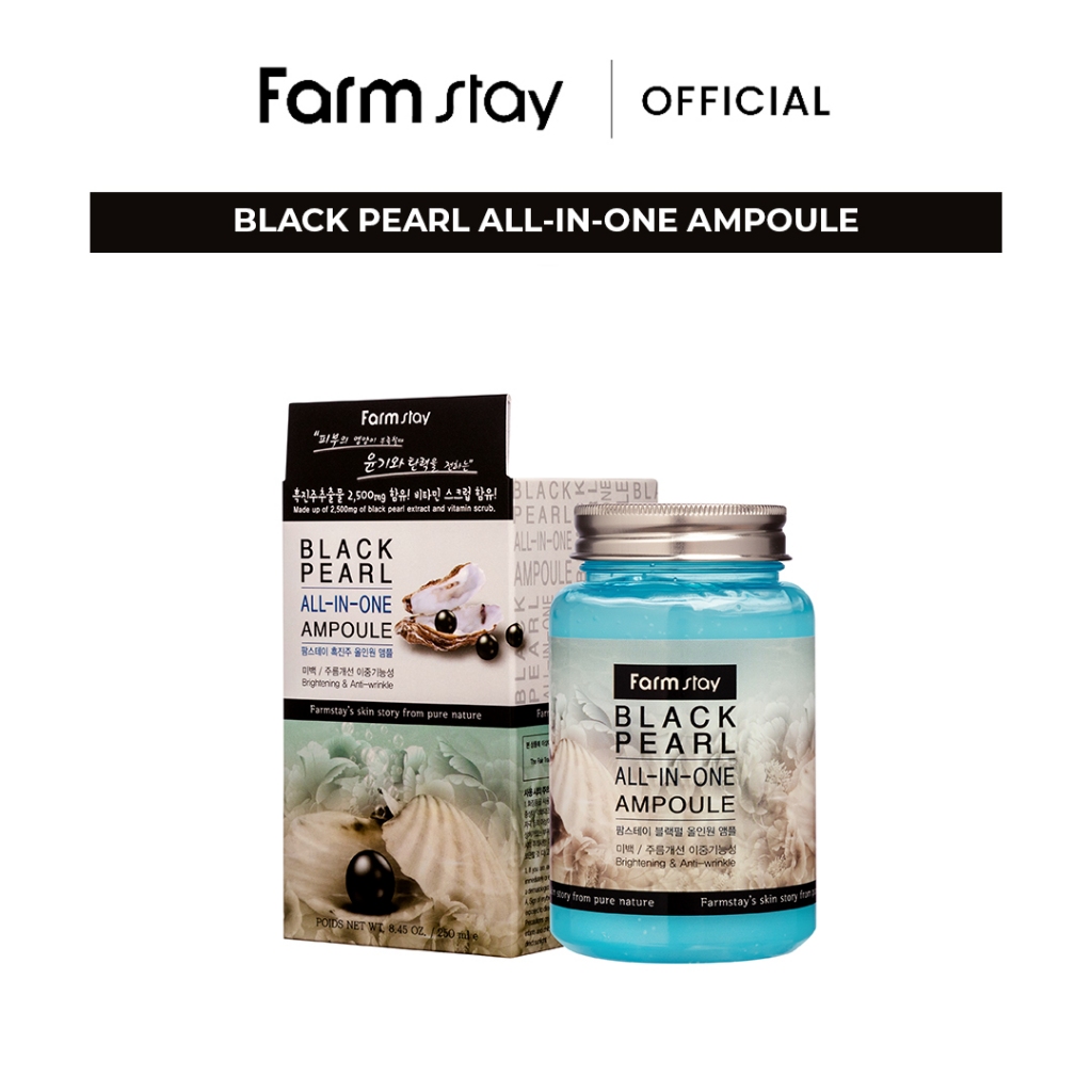 Jual Farm stay Official Shop - Black Pearl All-In-One Ampoule 250ml ...