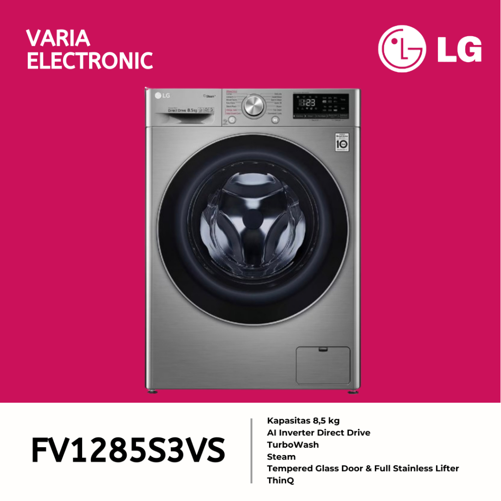 Jual Mesin Cuci LG 8,5 Kg FV1285S3VS Front Loading | Shopee Indonesia