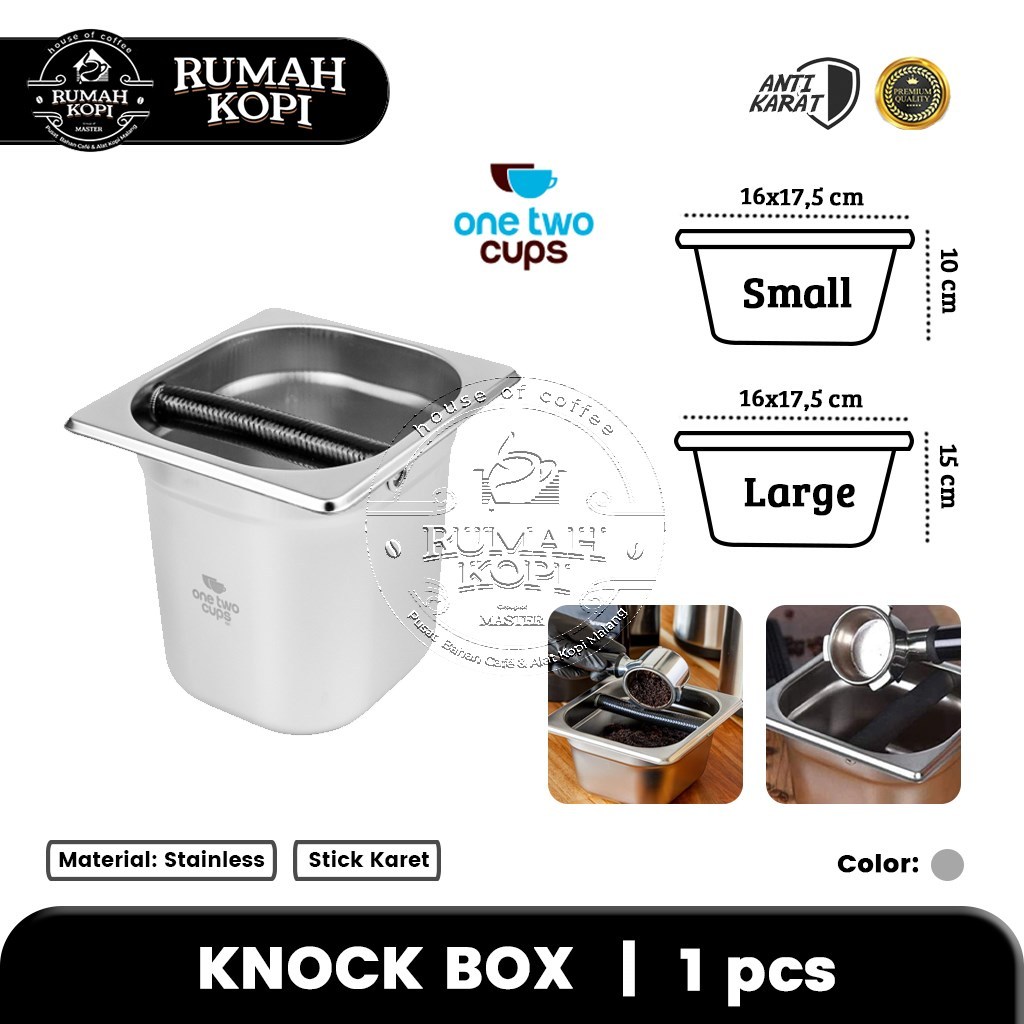 Jual Knock Box One Two Cups Wadah Ampas Kopi Espresso Container Knock ...