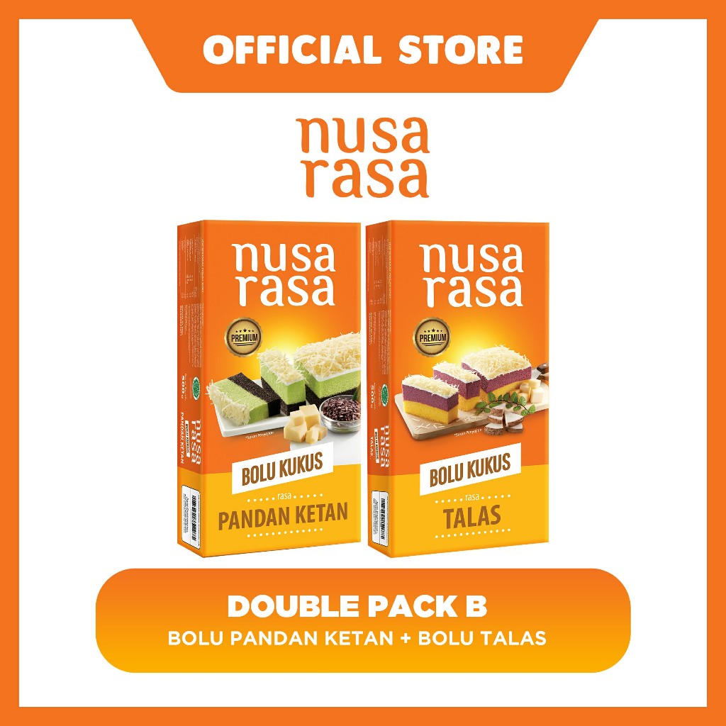 Jual Double Pack B (Bolu Nusa Rasa - Pandan Ketan + Talas) | Shopee ...