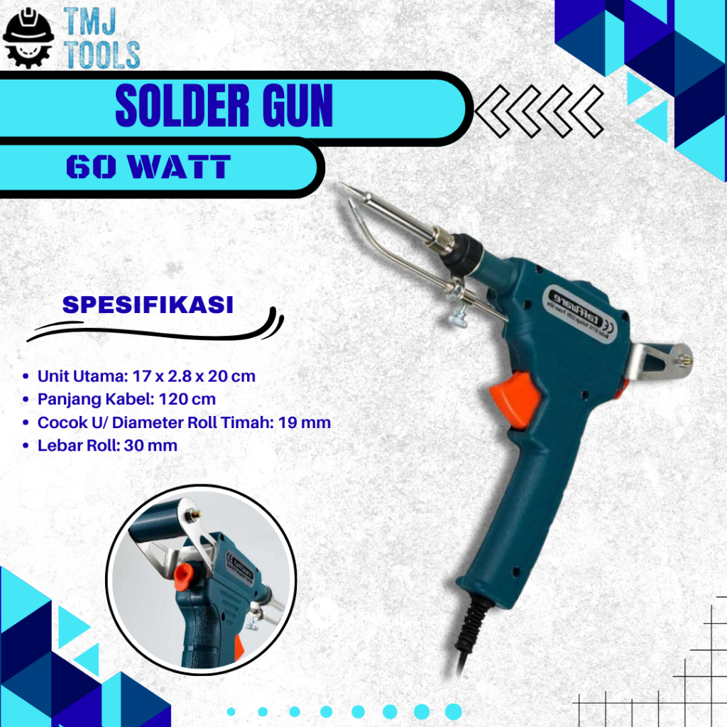 Jual Solder Gun Tembak Elektrik 60 Watt Mesin Soder Listrik Electric ...