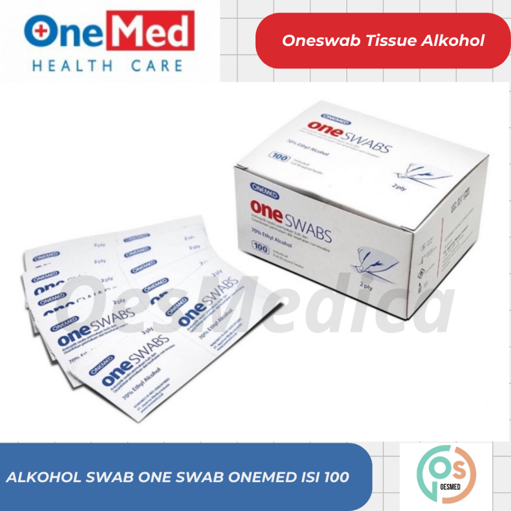 Jual ALKOHOL SWAB ONE SWAB ONEMED ISI 100 | Shopee Indonesia