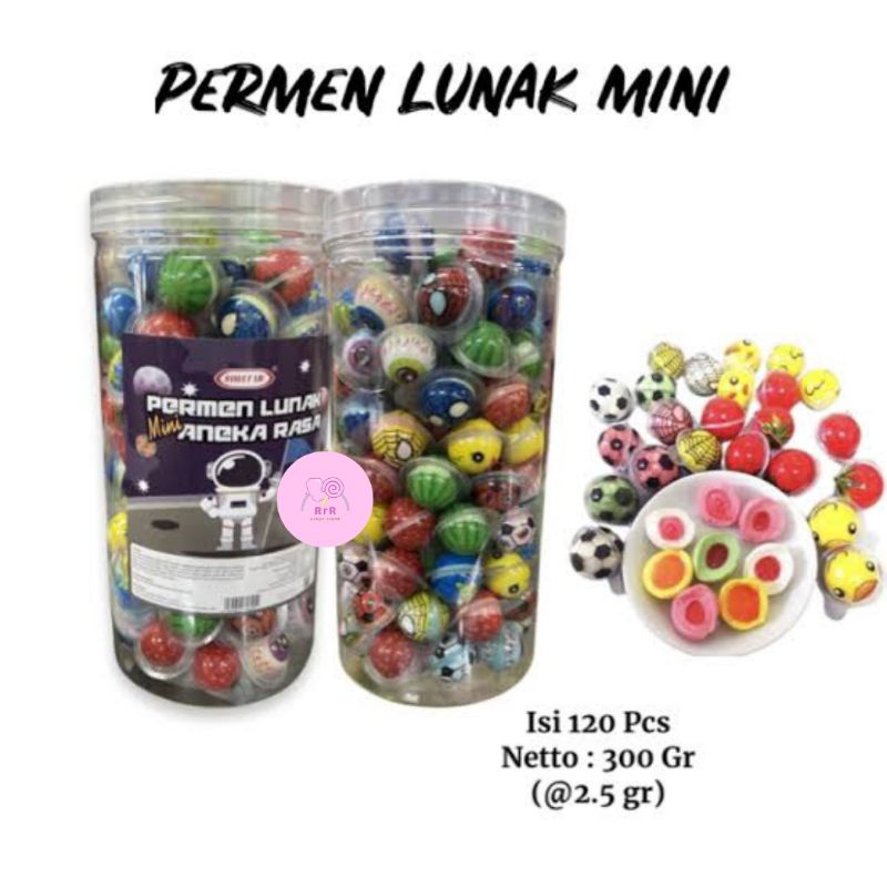 Jual Permen Lunak Mini Aneka Rasa Buah 1 Pak Isi 120 pcs | Shopee Indonesia