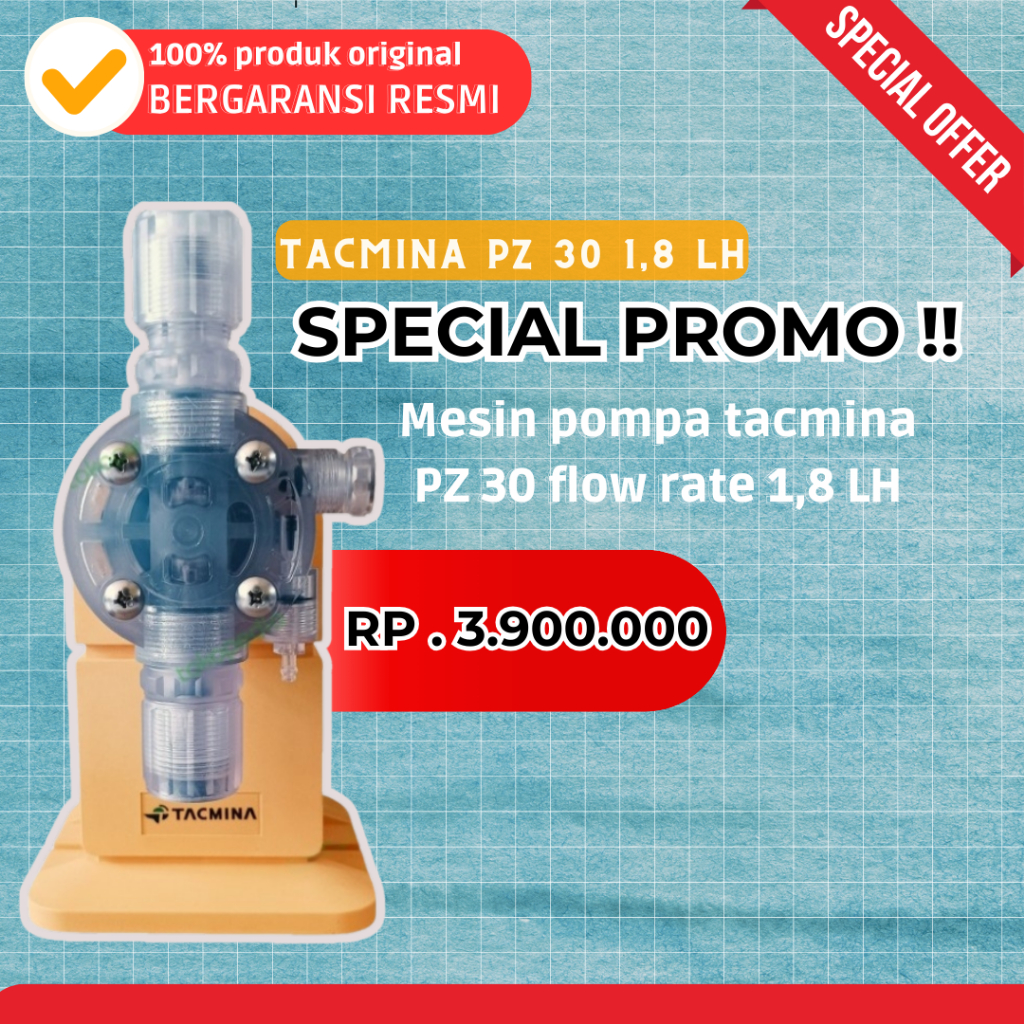 Jual Dosing Pump Tacmina Pompa Chemical PZ 30 VCTF | Shopee Indonesia