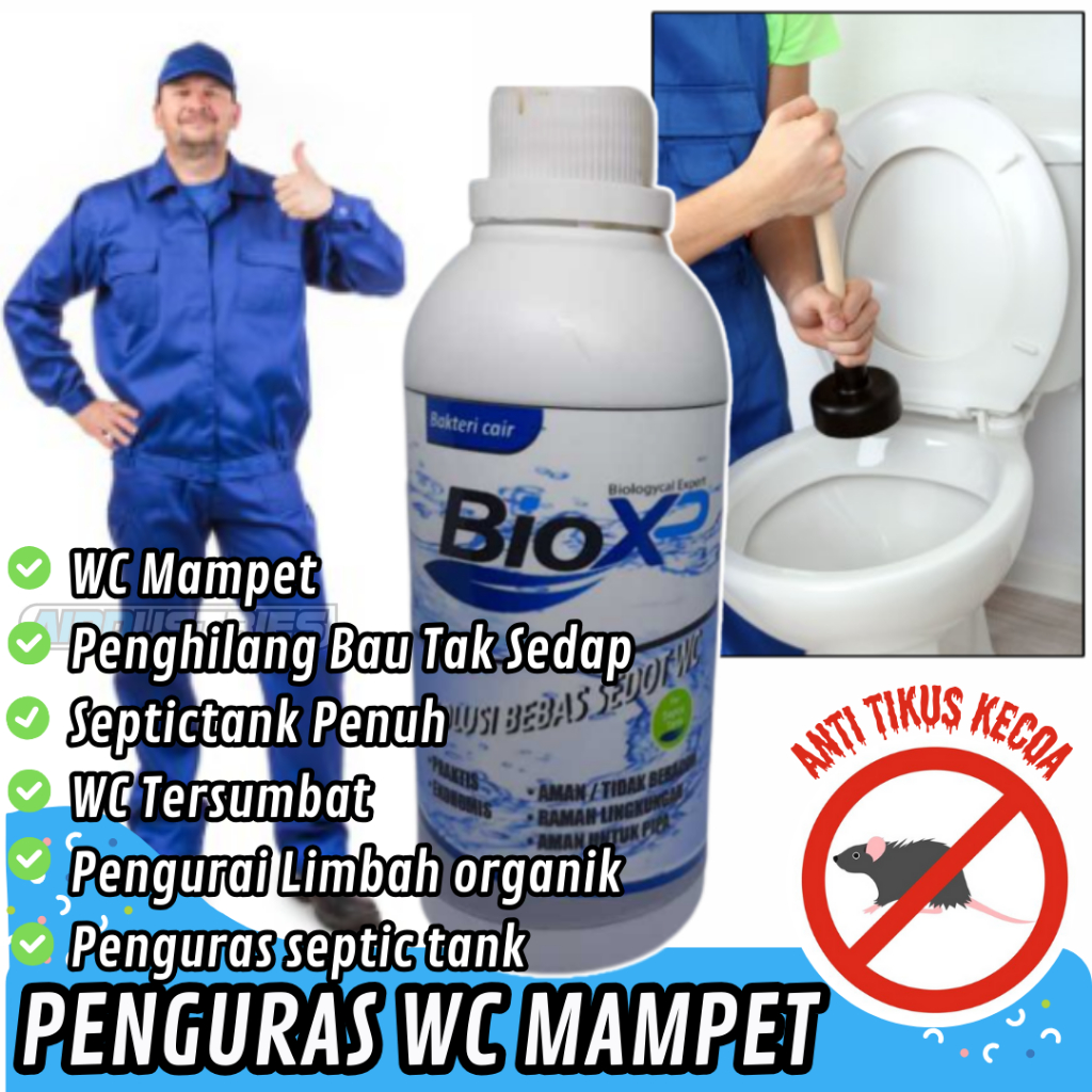 Jual Anti Sumbat WC Tersendat BIO XP Cairan Anti Mampet WC Penguras ...