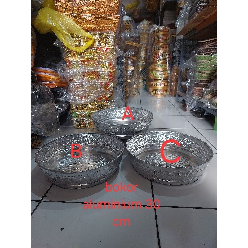 Jual BOKOR BULAT ALUMINIUM /DIAMETER 30 CM | Shopee Indonesia