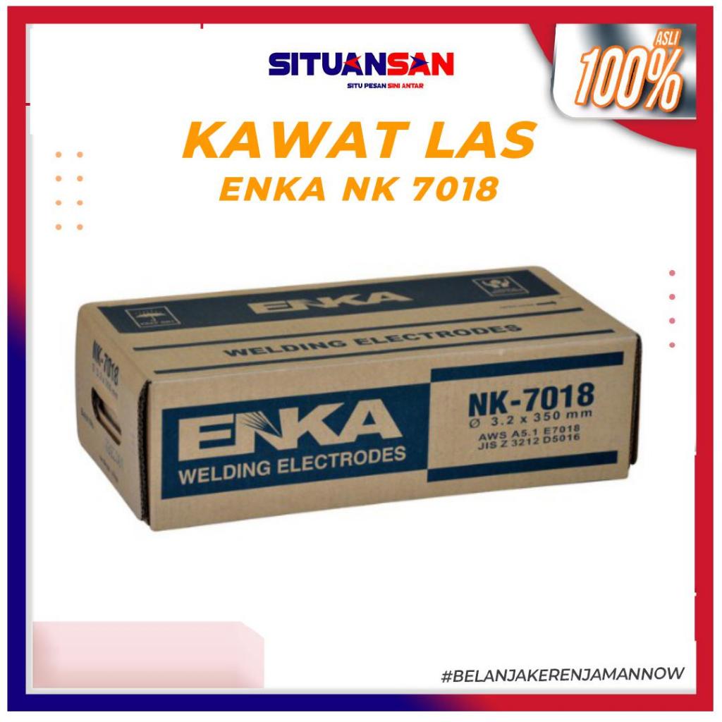 Jual Kawat Las NK 7018 Welding Electrode AWS E7018 5kg ENKA Original | Shopee Indonesia
