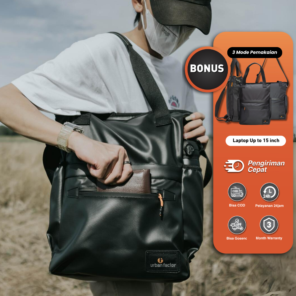 Jual Tote bag ransel Backpack urban factor - Firm | Tas laptop Pria ...