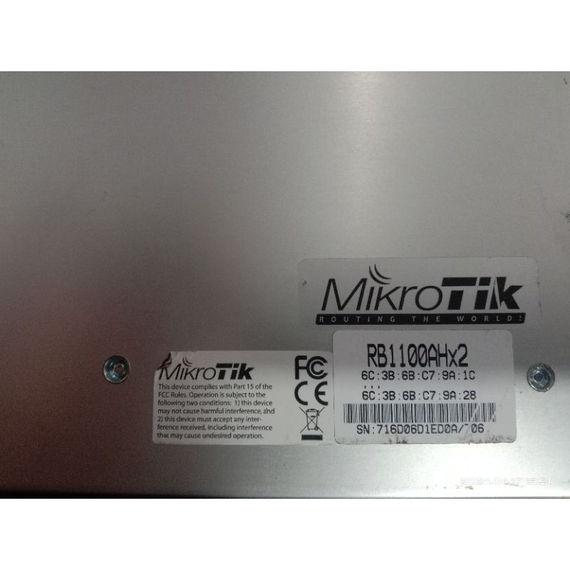 Jual Mikrotik RB1100AHX2,RB1100HX2,RB1100,RB1100AH,RB1200 Bekas ...