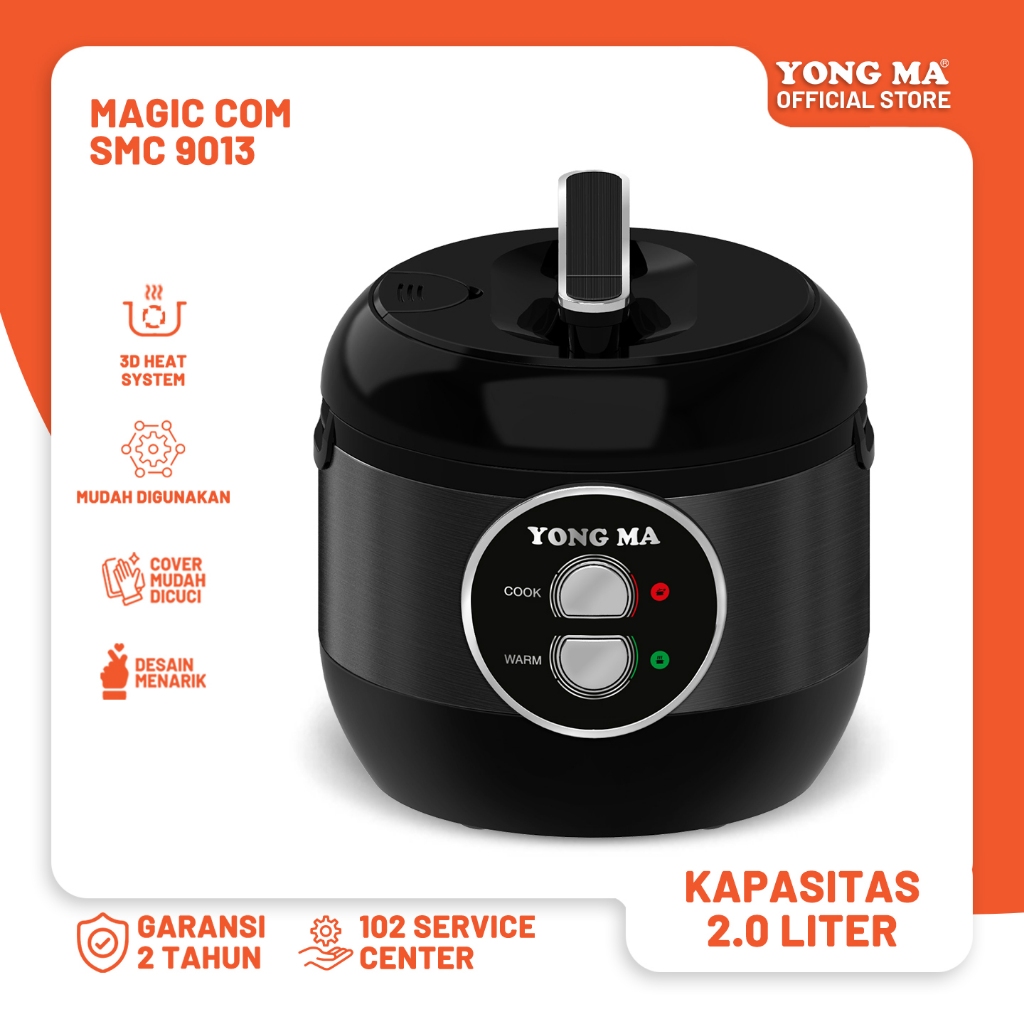 Jual YONG MA RICE COOKER / MAGIC COM SMC 9013 (2.0Lt) | Shopee Indonesia
