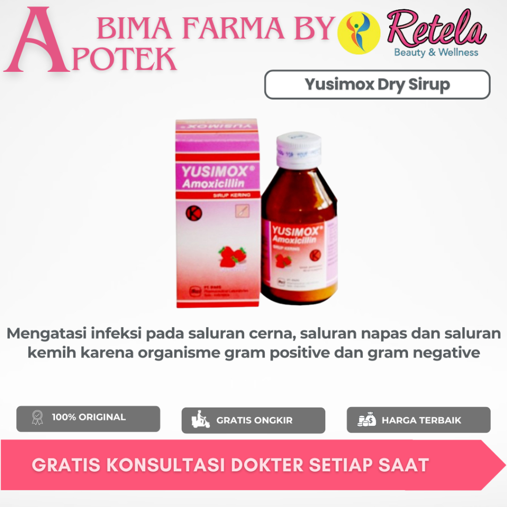 Jual YUSIMOX DRY SYR 125MG 60ML | Shopee Indonesia