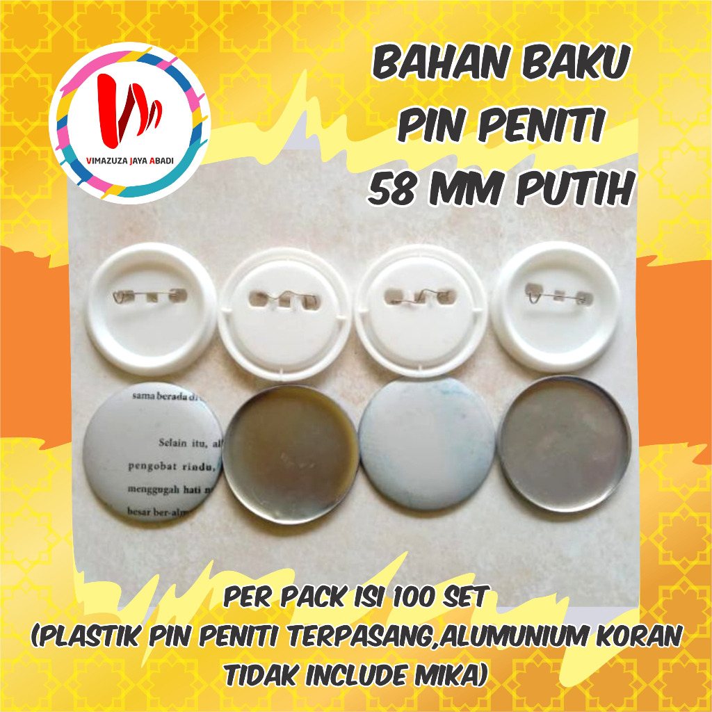 Jual Bahan Baku Pin Peniti 58 mm | Shopee Indonesia